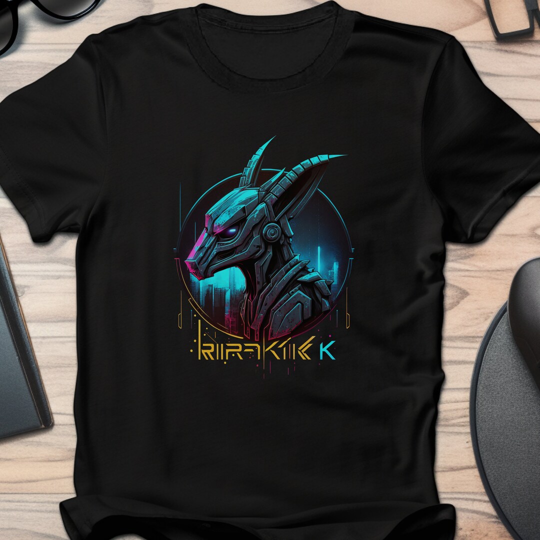 Kangaroo Futuristic Cyberpunk Premium T-shirt, AS Colour Quality ...
