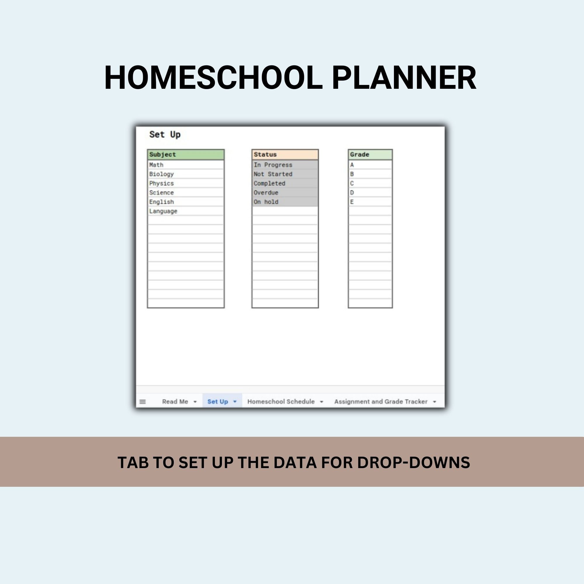 Homeschool Schedule, Homeschool Planner, Assignment and Grade Tracker ...