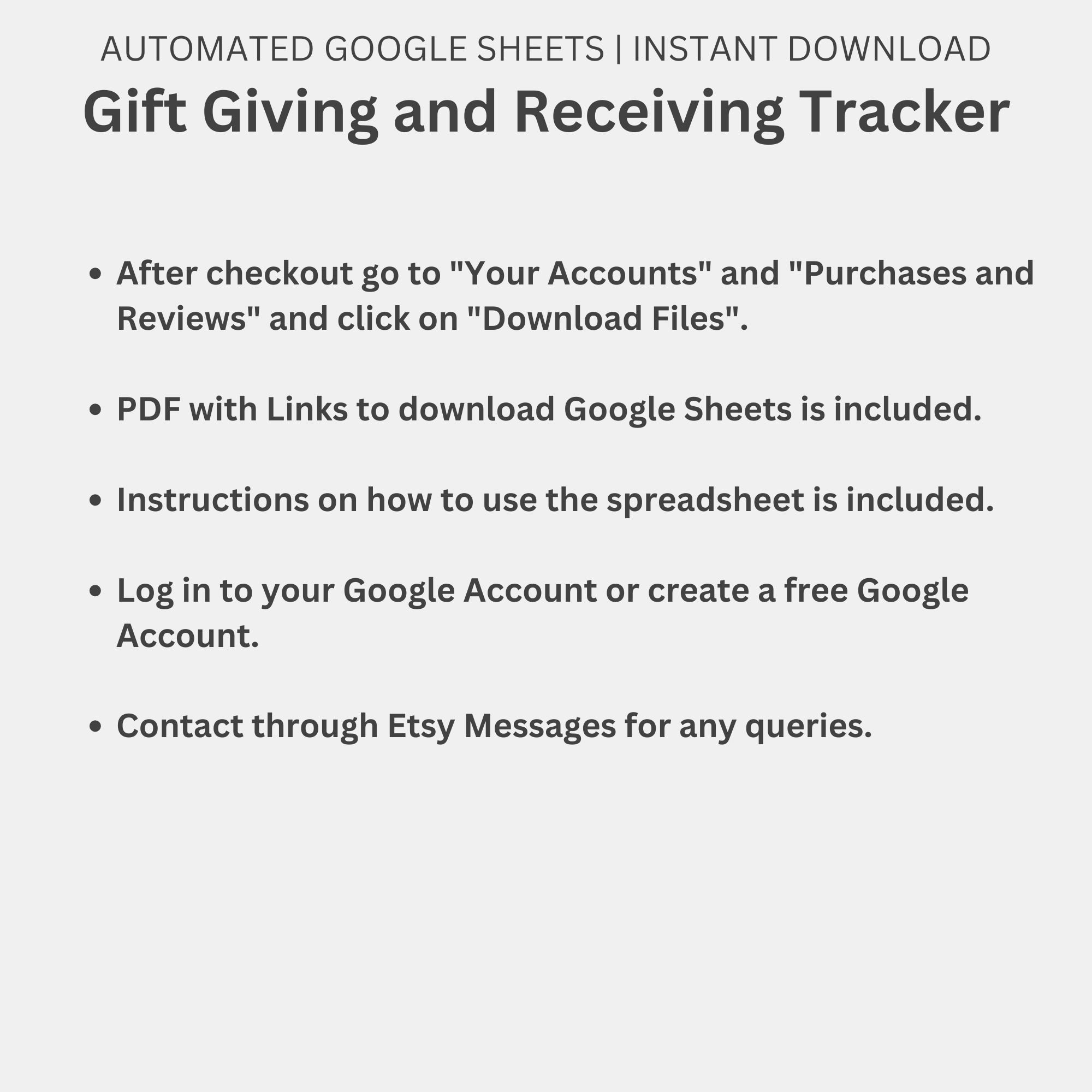 Digital Gift Tracker, Gift Tracking , Gift Giving, Gift Receiving, Gift ...