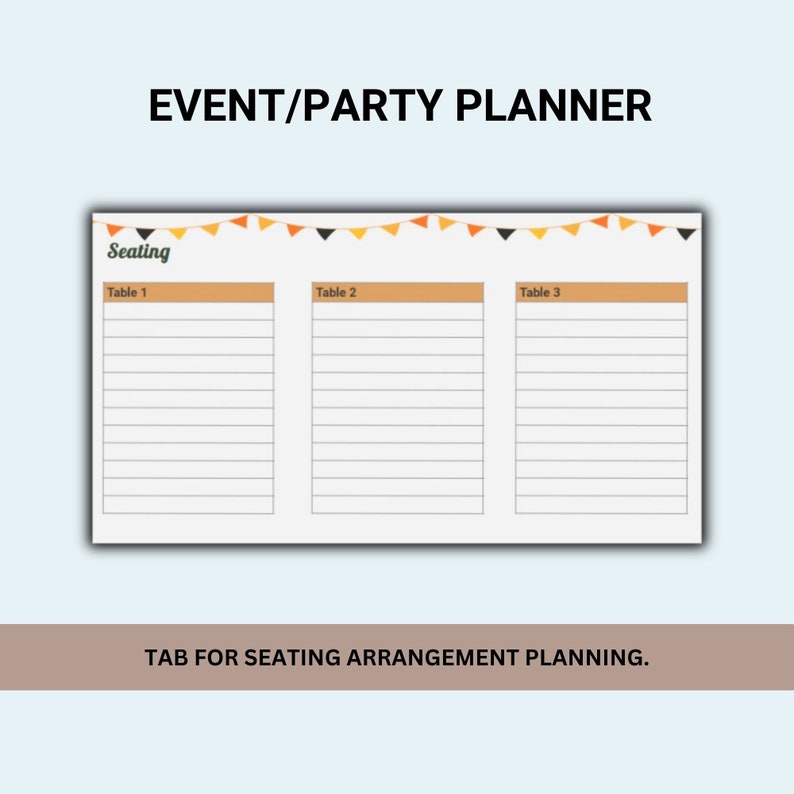 Party Planning, Event Planner, Party Budget , Google Sheets Template - Etsy