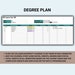 Digital College Planner, Degree Plan Template, Course Tracker, Google ...