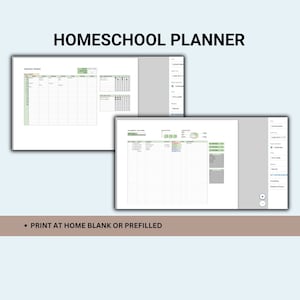 Homeschool Schedule, Homeschool Planner, Assignment and Grade Tracker ...
