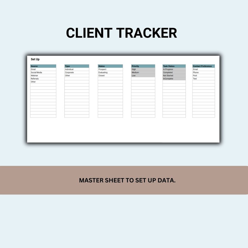 Client Tracker, Lead Tracker, Customer Management,google Sheets ...