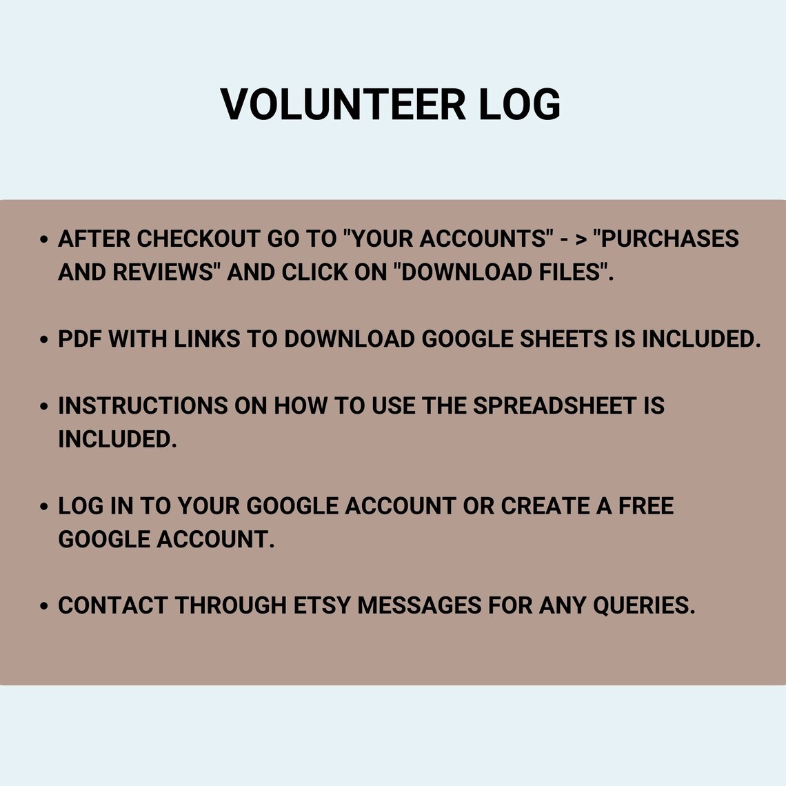 Volunteer Log, Sign up Spreadsheet, Volunteering Planner, Record Hours ...