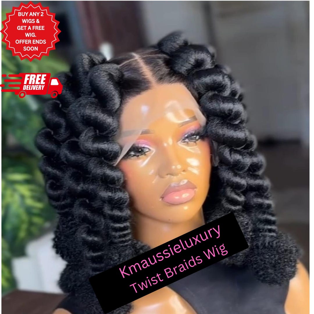 African Thread Traditional Cosplay Hairstyle, Full Lace Front Kiko ...