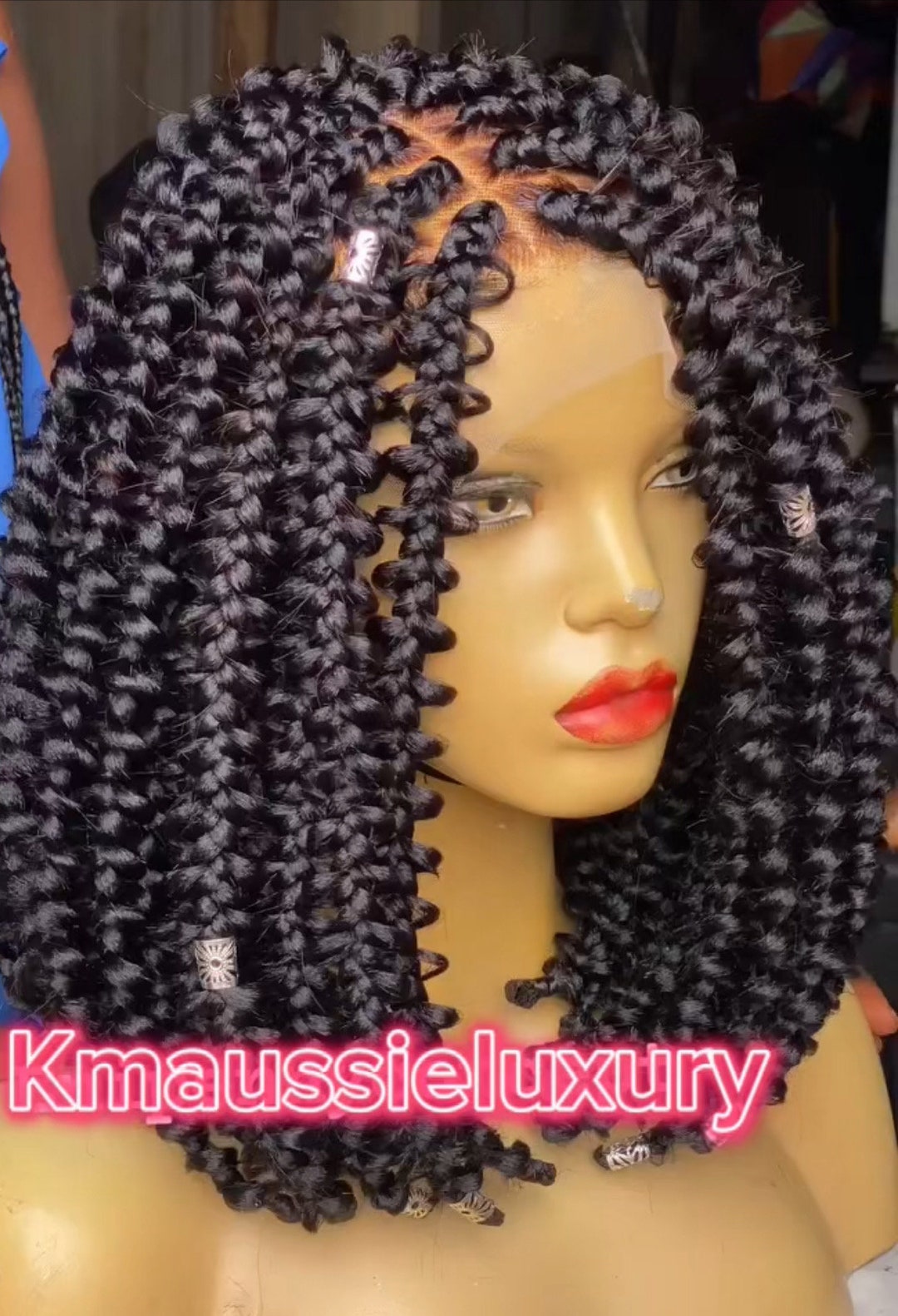 Jumbo Bob Braided Wig, Short Bob Braided Wig, Short Braided Wig ...