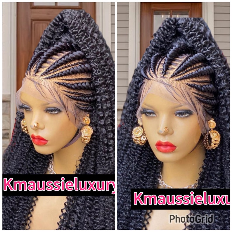 Full Lace Best Braid Twistwigs Jumbo Updos Cornrow Braided Wig With ...
