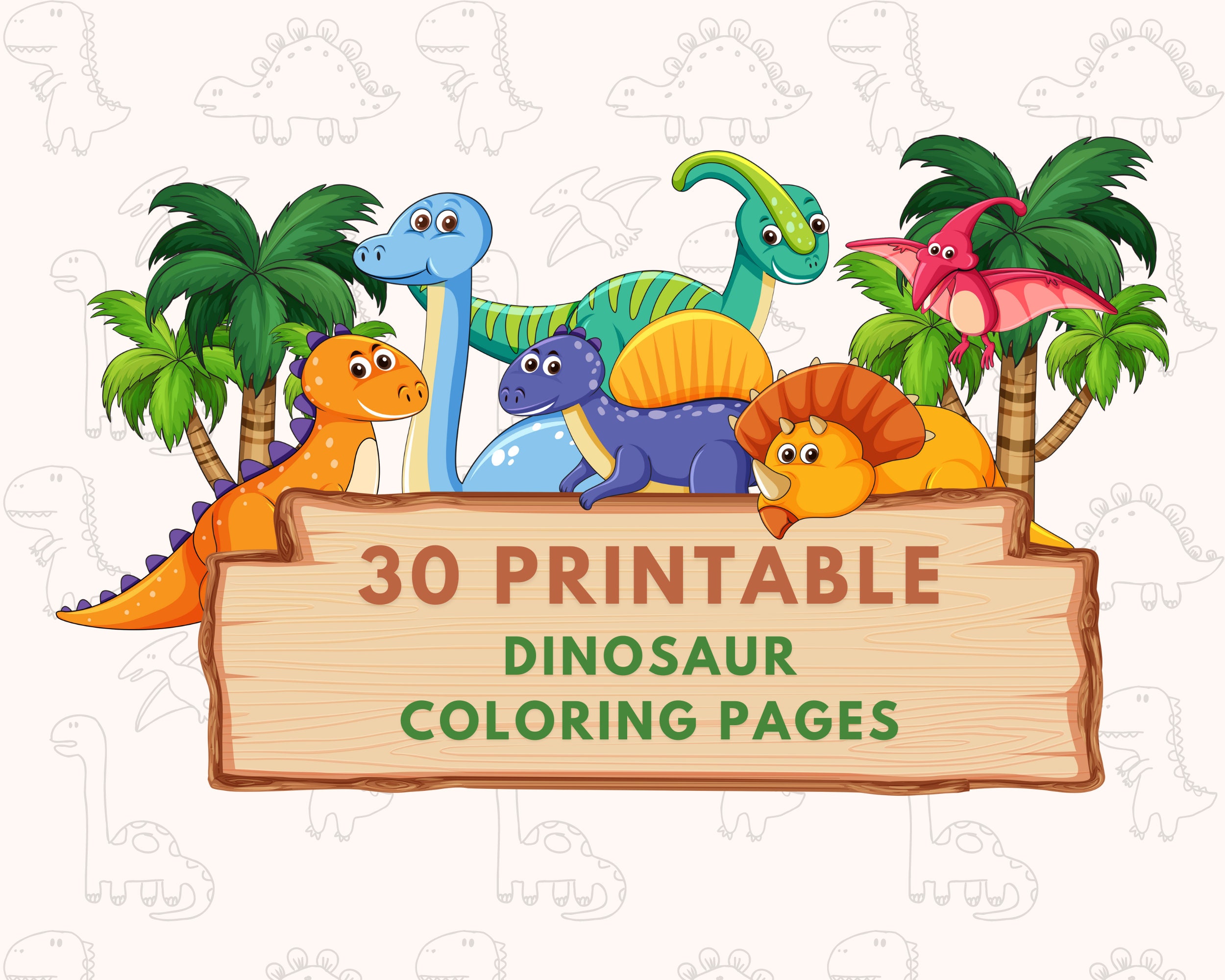 30 Cute Dinosaur Coloring Pages Coloring Pages Dinosaurs Coloring Pages ...