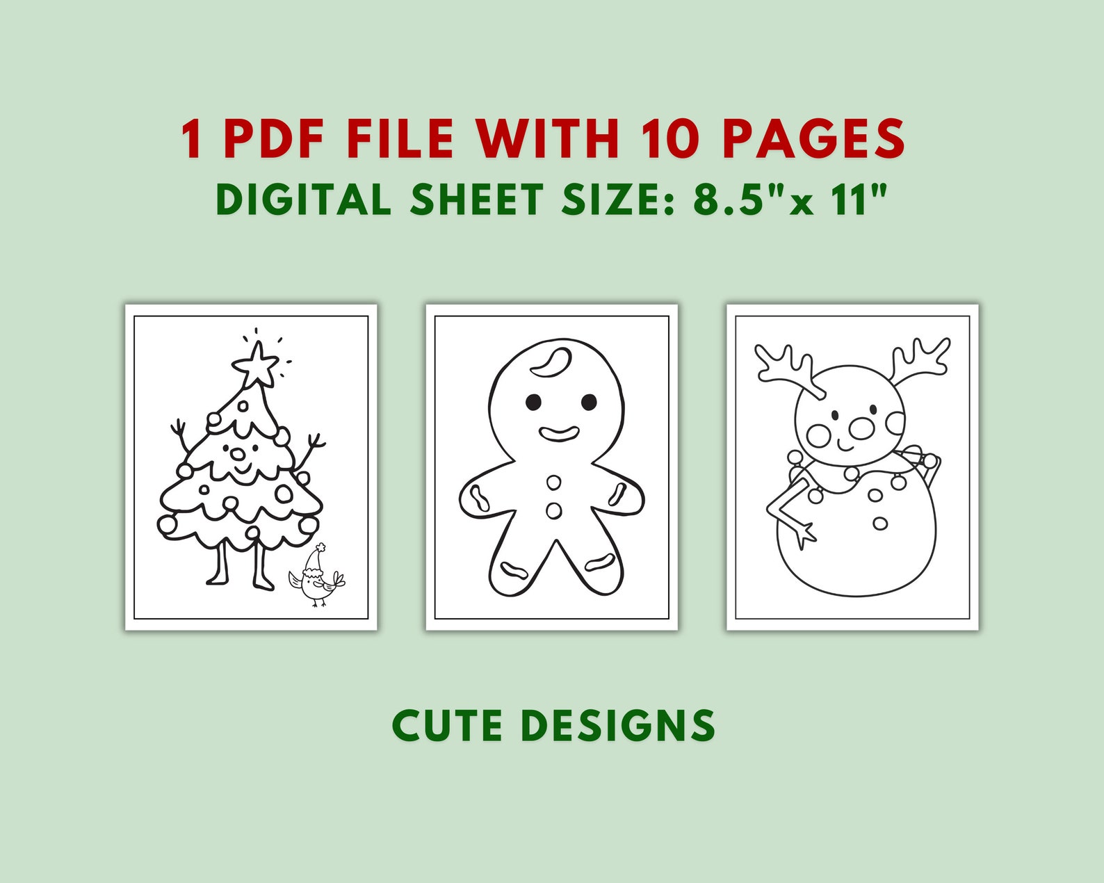 Christmas Coloring Pages for Holiday Creativity| Holiday Coloring Pages ...