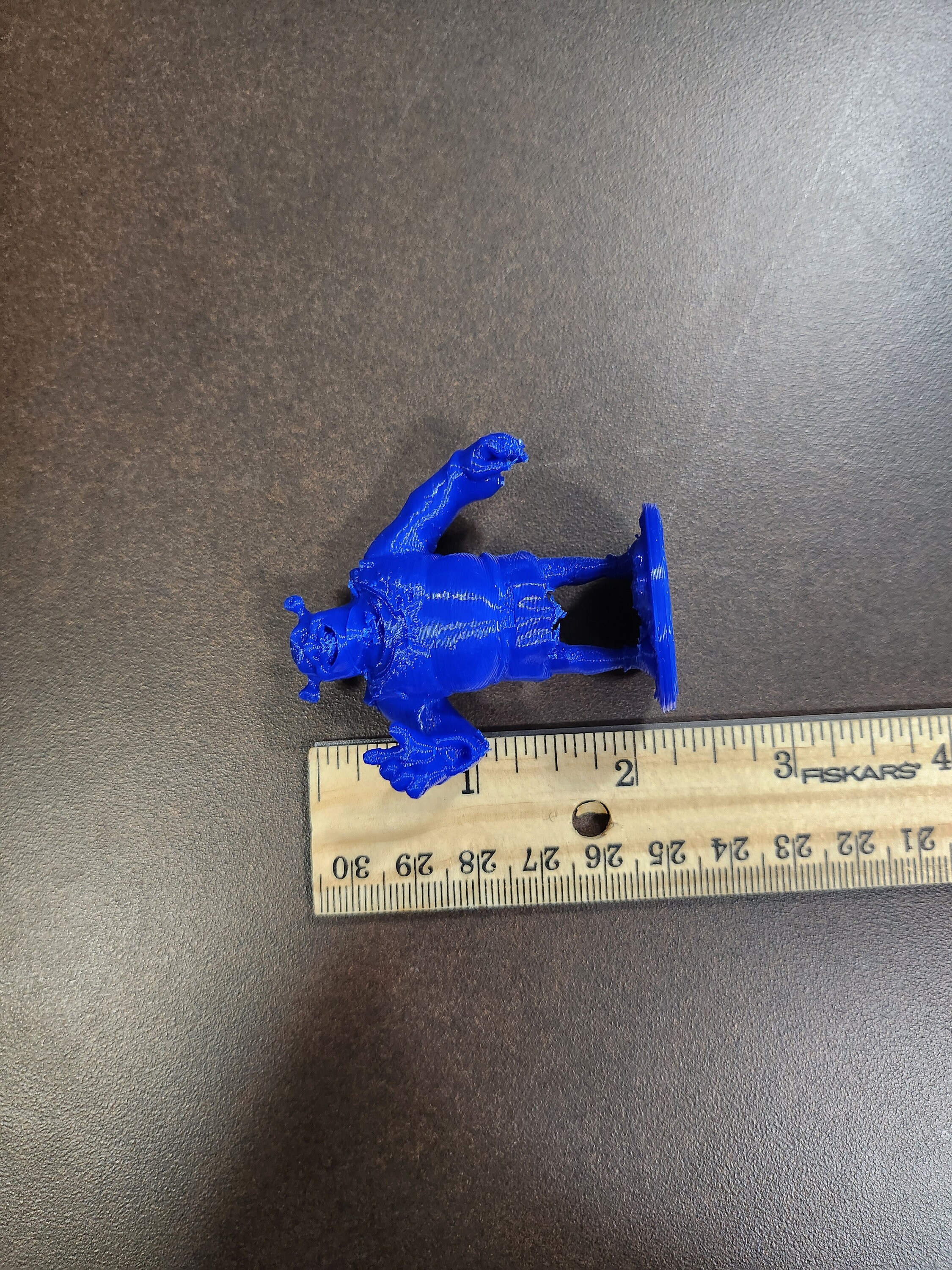 Authentically 3D Printed Shrek Figure From Shrek Movie Available Blue ...