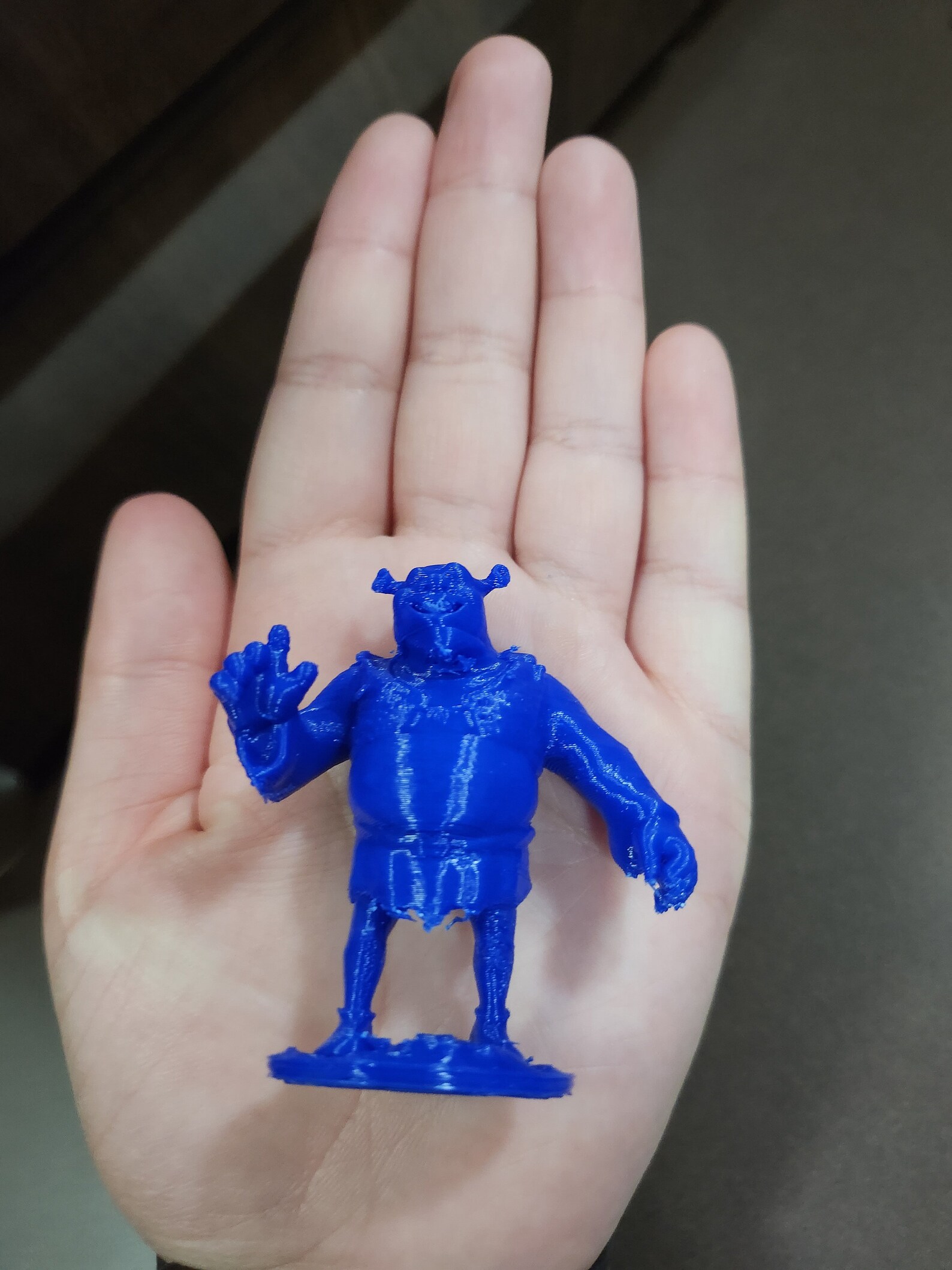 Authentically 3D Printed Shrek Figure From Shrek Movie Available Blue ...