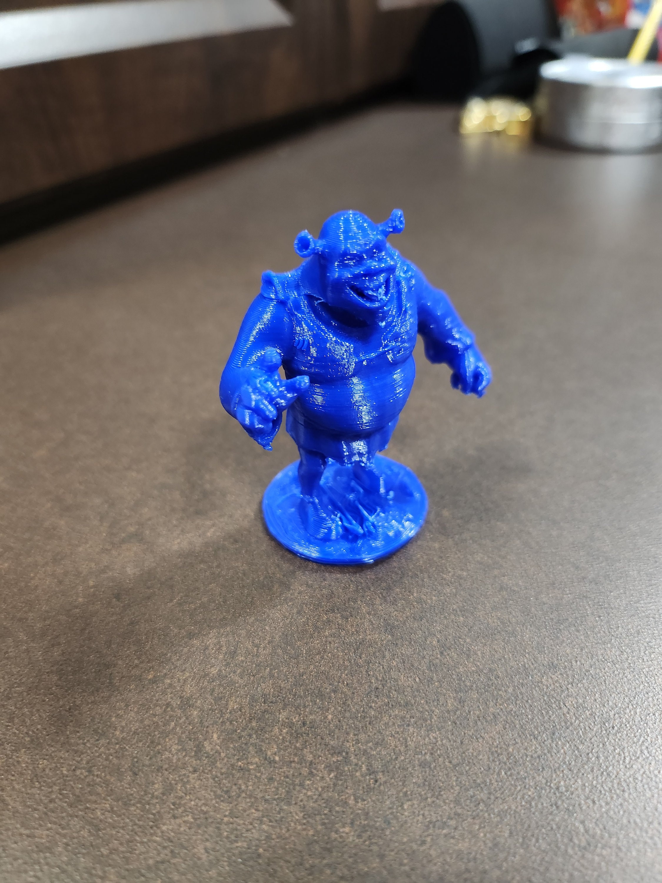 Authentically 3D Printed Shrek Figure From Shrek Movie Available Blue ...