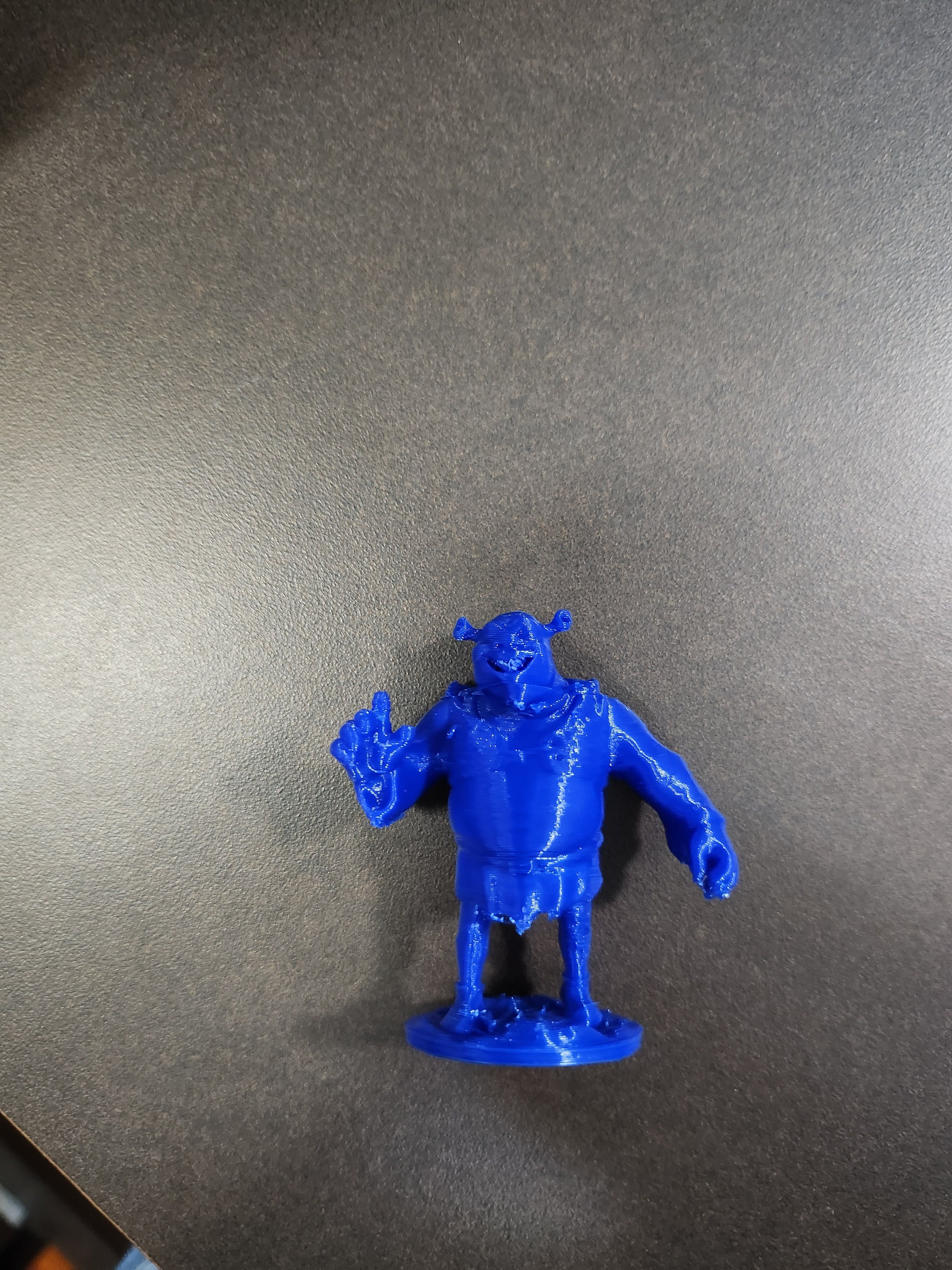 Authentically 3D Printed Shrek Figure From Shrek Movie Available Blue ...