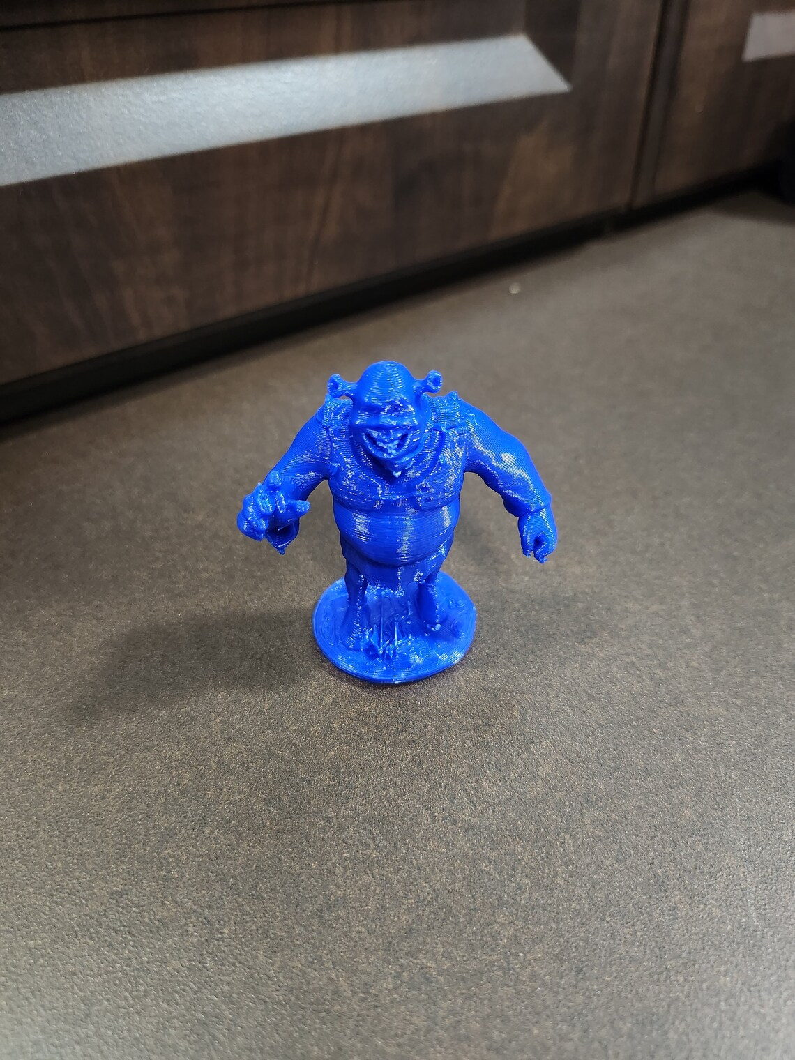Authentically 3D Printed Shrek Figure From Shrek Movie Available Blue ...