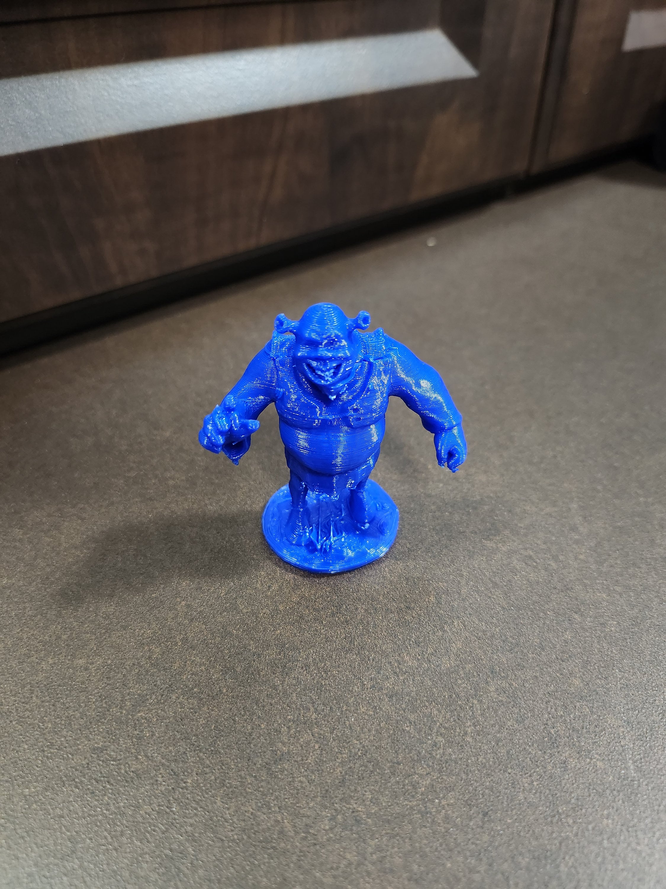 Authentically 3D Printed Shrek Figure From Shrek Movie Available Blue ...