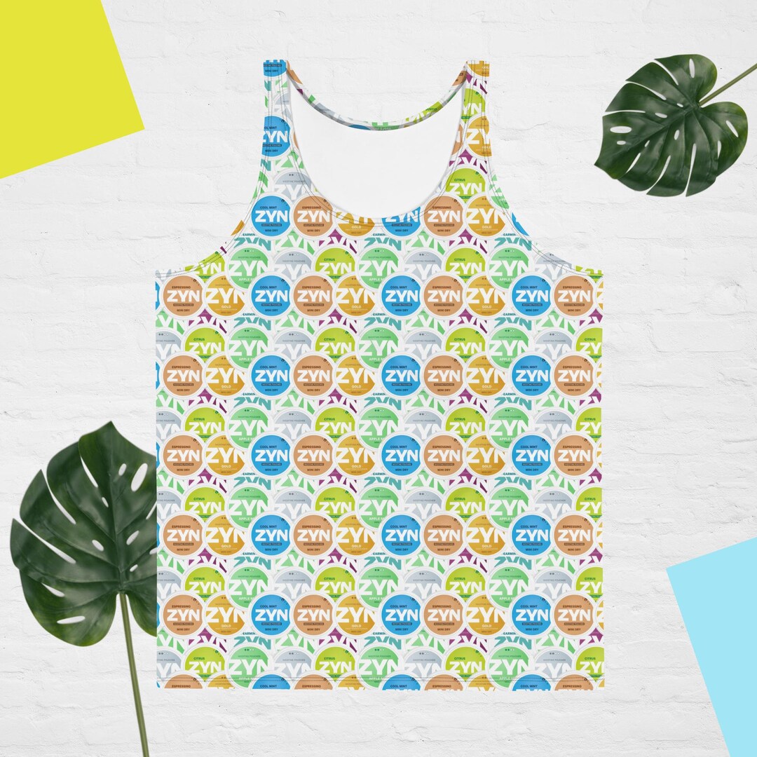 Zyn All Over Print Tank Top Zyn Festival Swag Merch Zyn - Etsy