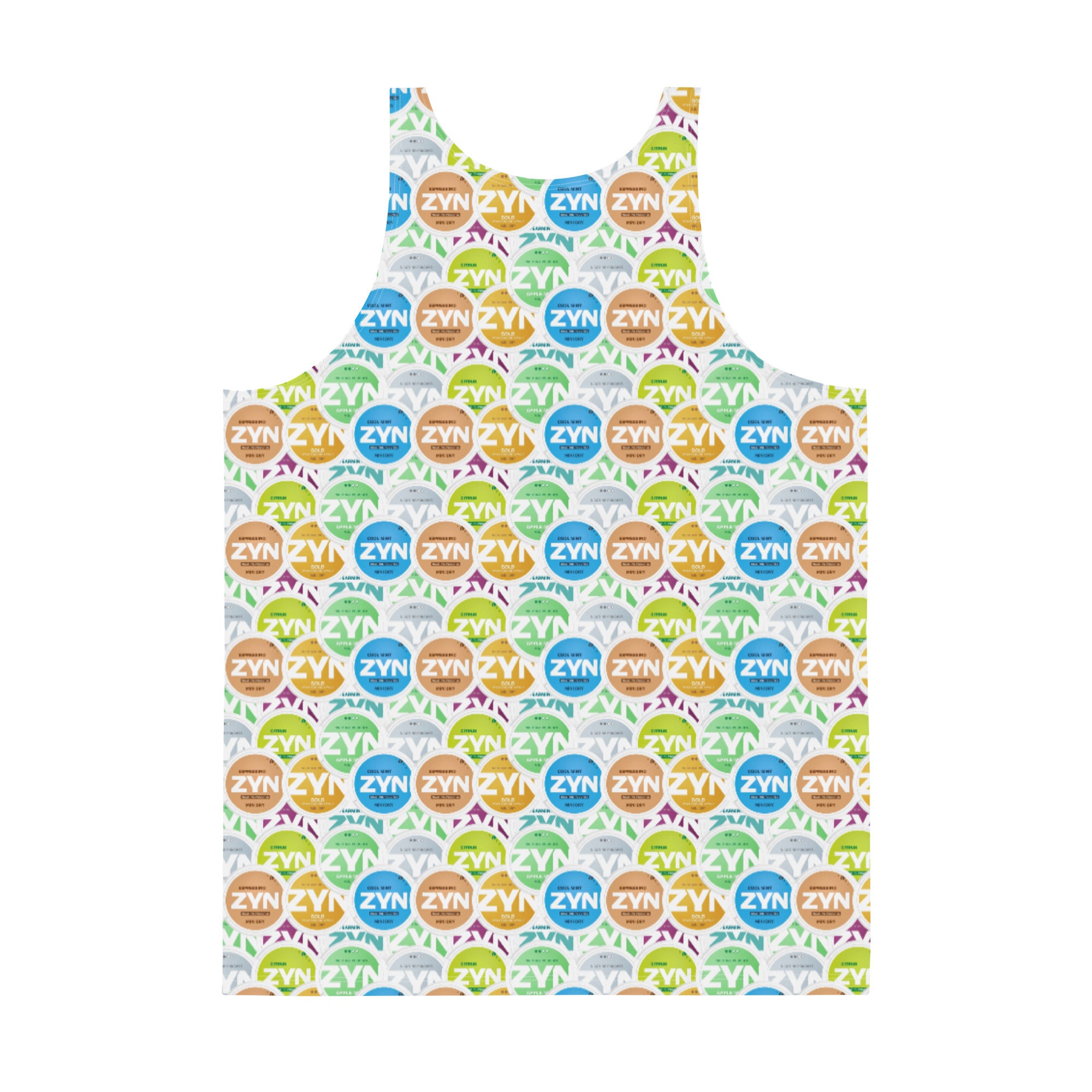 Zyn All Over Print Tank Top Zyn Festival Swag Merch Zyn - Etsy