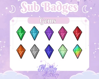 Ribbons 10 Twitch Sub Badges Bit Badges Stream Badges - Etsy