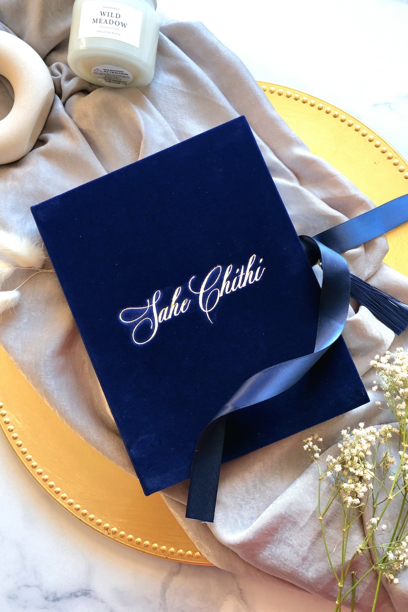 Luxury Punjabi Sahe Chithi - Blue| Personalized Punjabi Sahe Chithi ...