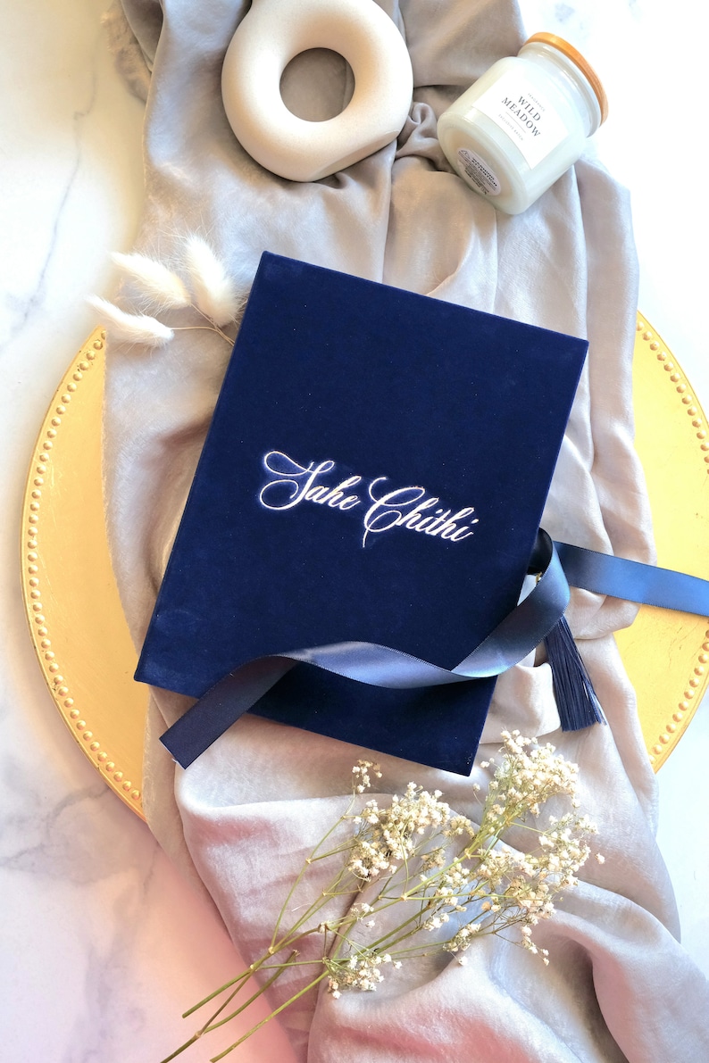 Luxury Punjabi Sahe Chithi - Blue| Personalized Punjabi Sahe Chithi ...