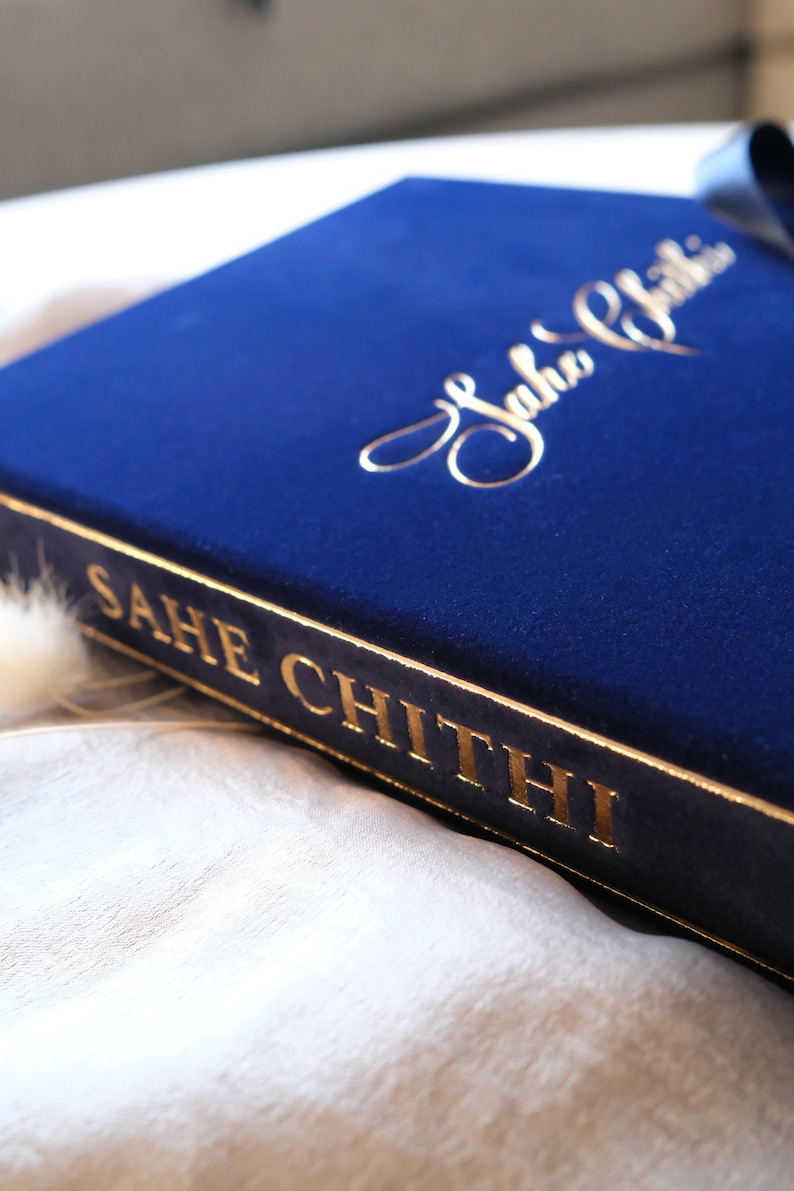 Luxury Punjabi Sahe Chithi - Blue| Personalized Punjabi Sahe Chithi ...