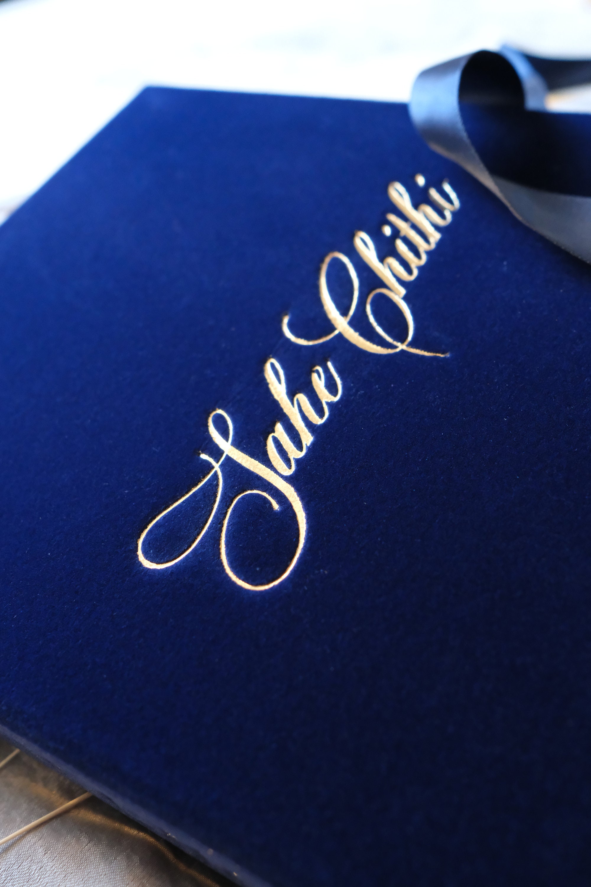 Luxury Punjabi Sahe Chithi - Blue| Personalized Punjabi Sahe Chithi ...