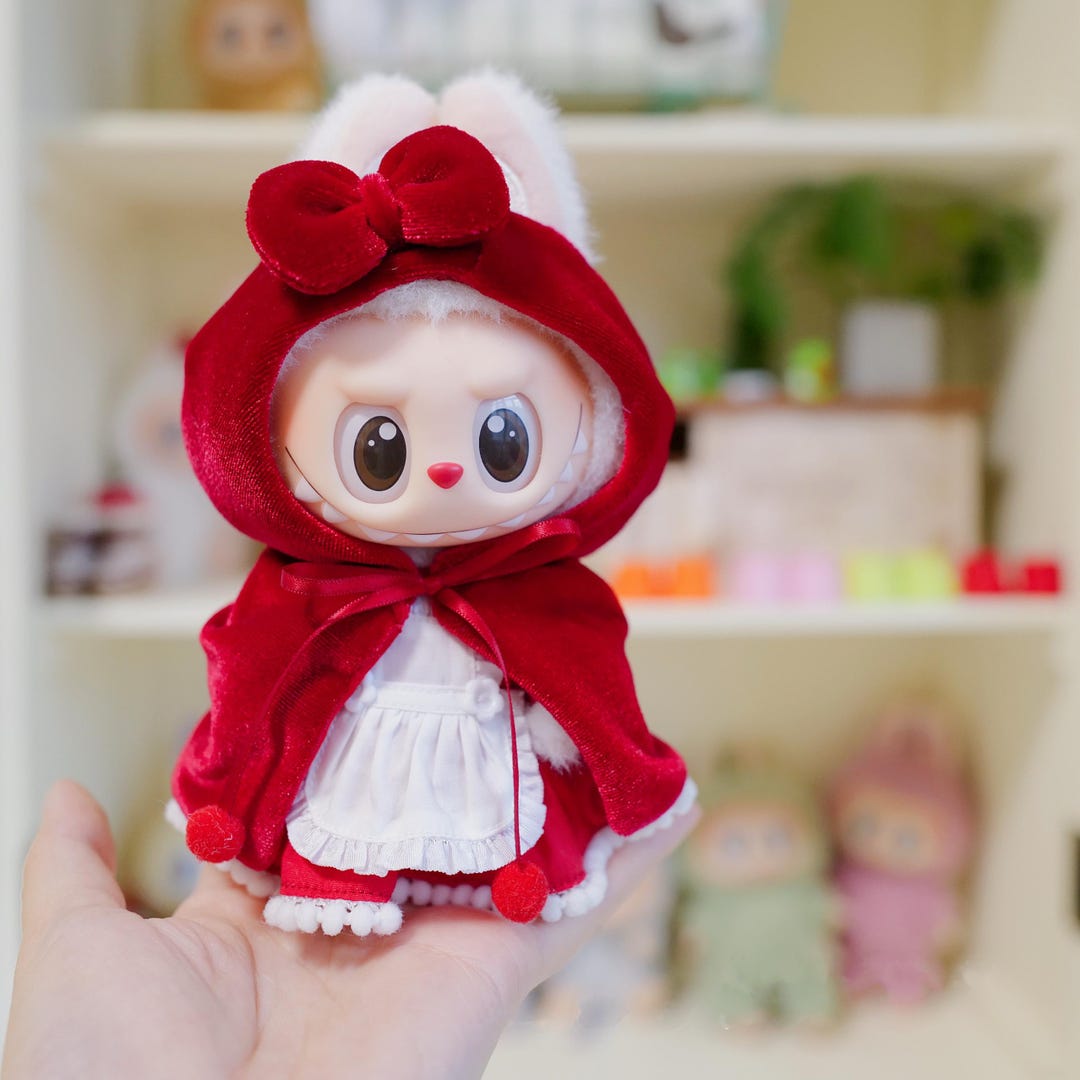 Custom Labubu Clothes - Handmade Outfits for 17cm 37cm Popmart Labubu ...