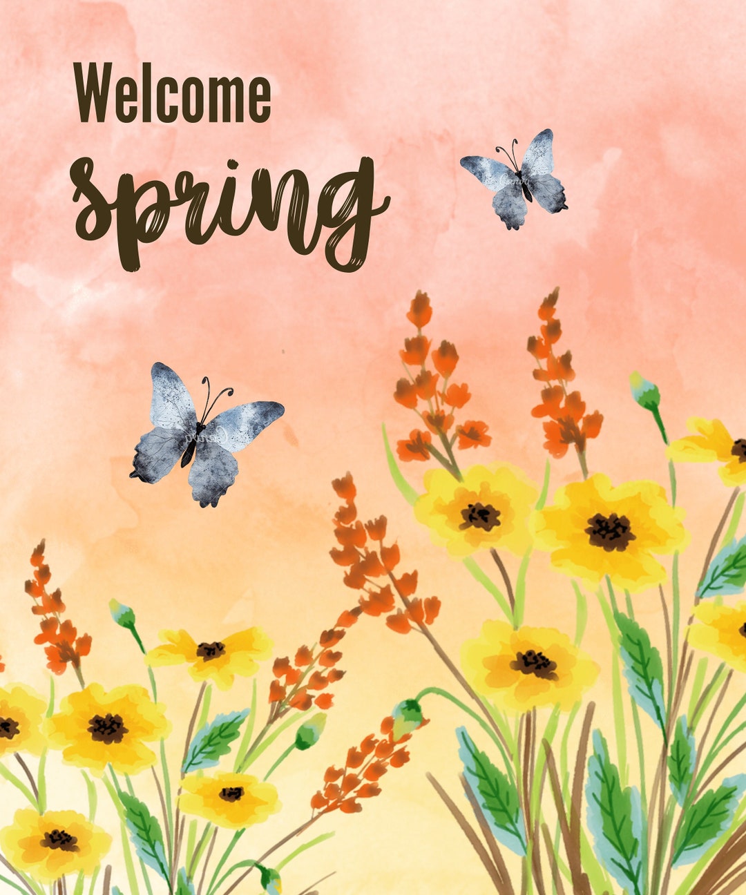 Hello Spring Fancy Flower Pnd, Spring Png, Hello Spring Clip Art, Hello ...