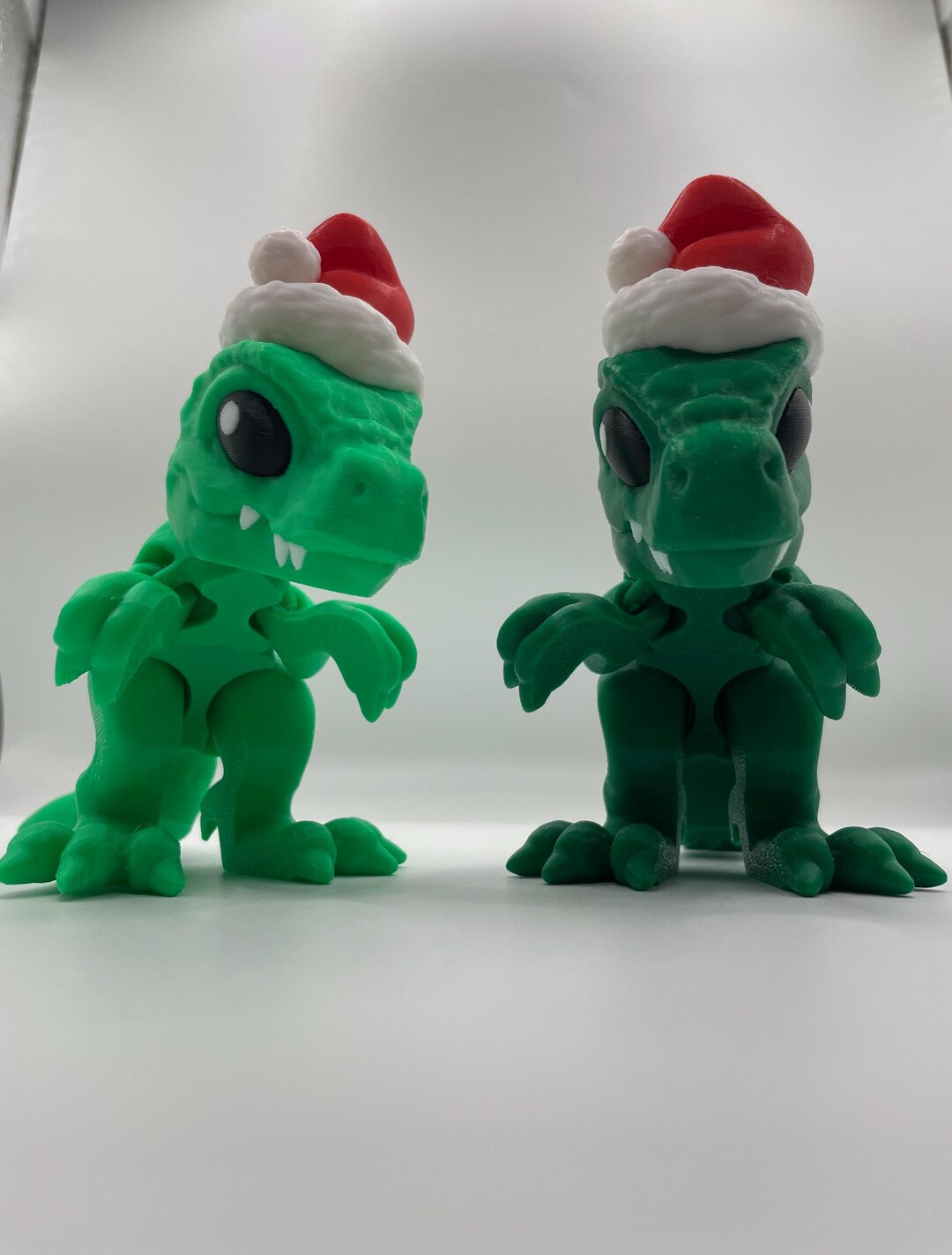 Santa T-rex: Articulated Dinosaur - Etsy