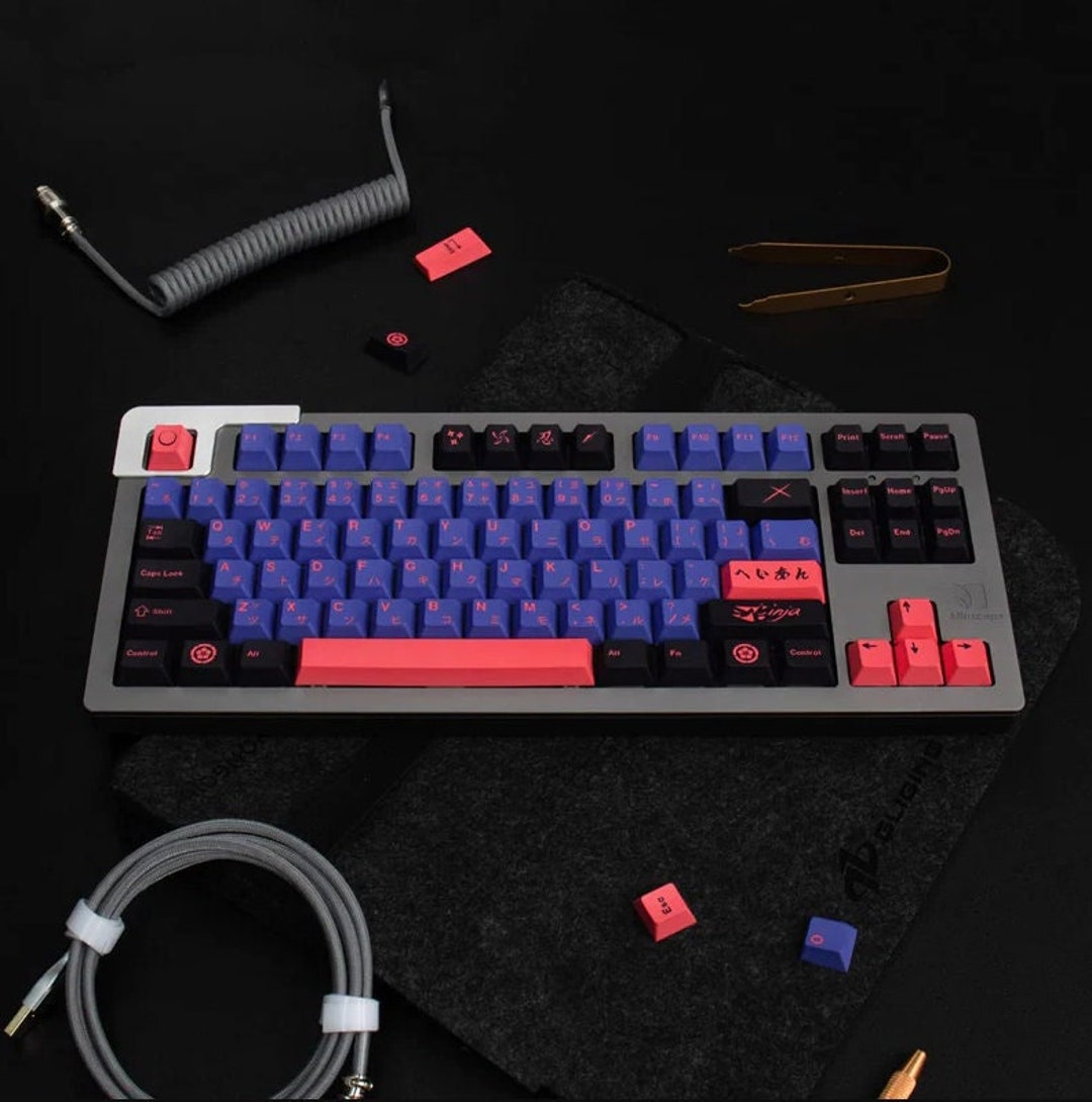 Purple Ninja Keycap Set Dye-sub PBT - Etsy