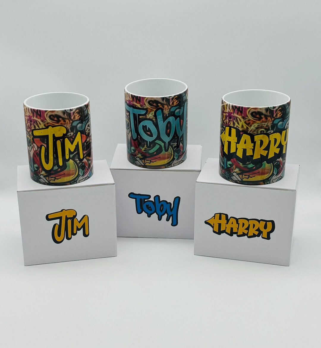 Graffiti Mug Street Art Mixed Colour Wall - Etsy