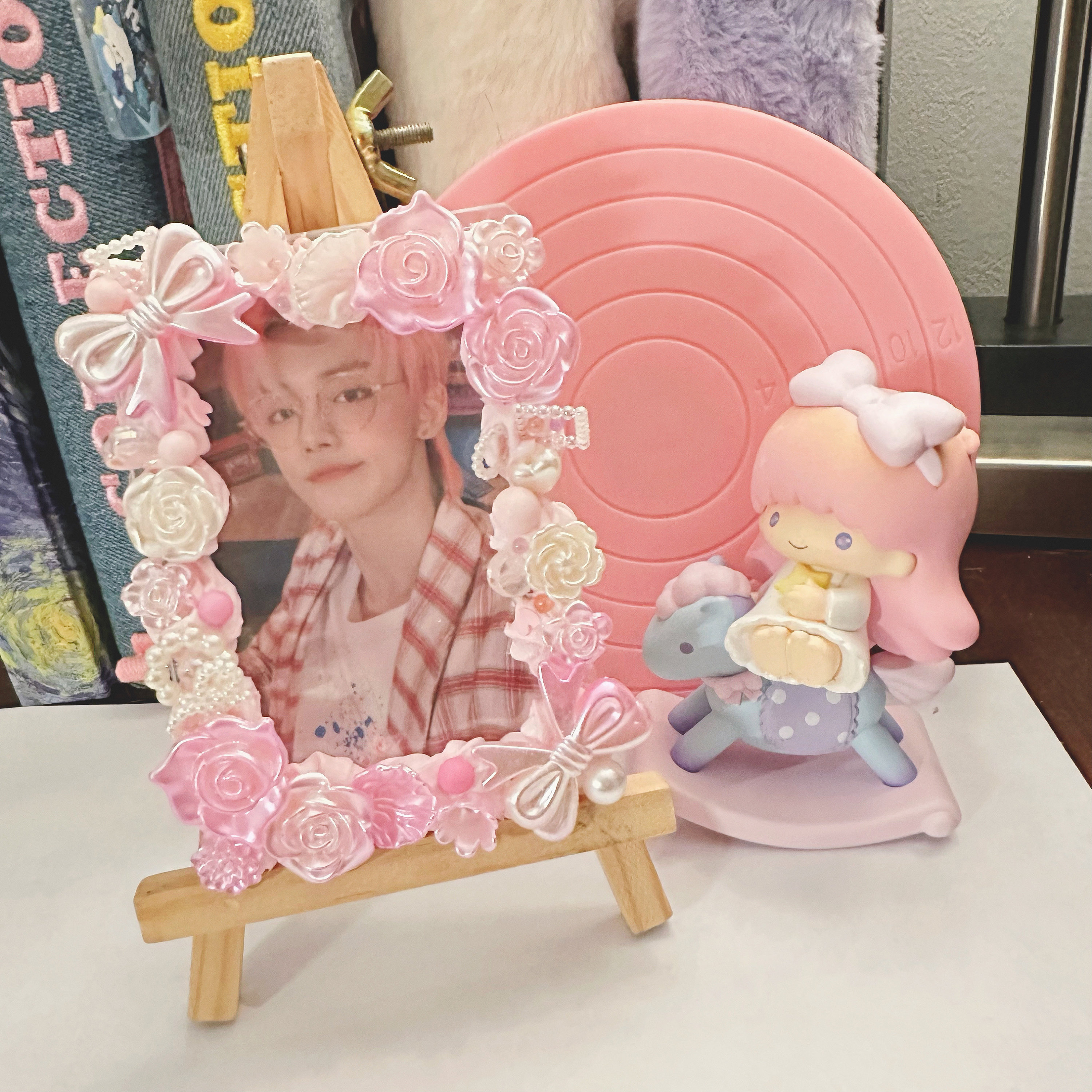 Custom Decoden Toploader/white Black Rose Baroque Style/ Kpop Decorated ...