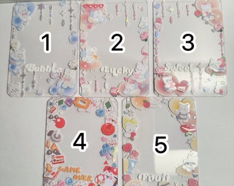 Custom Decoden Toploader Kpop Decorated Toploader Creamglue - Etsy