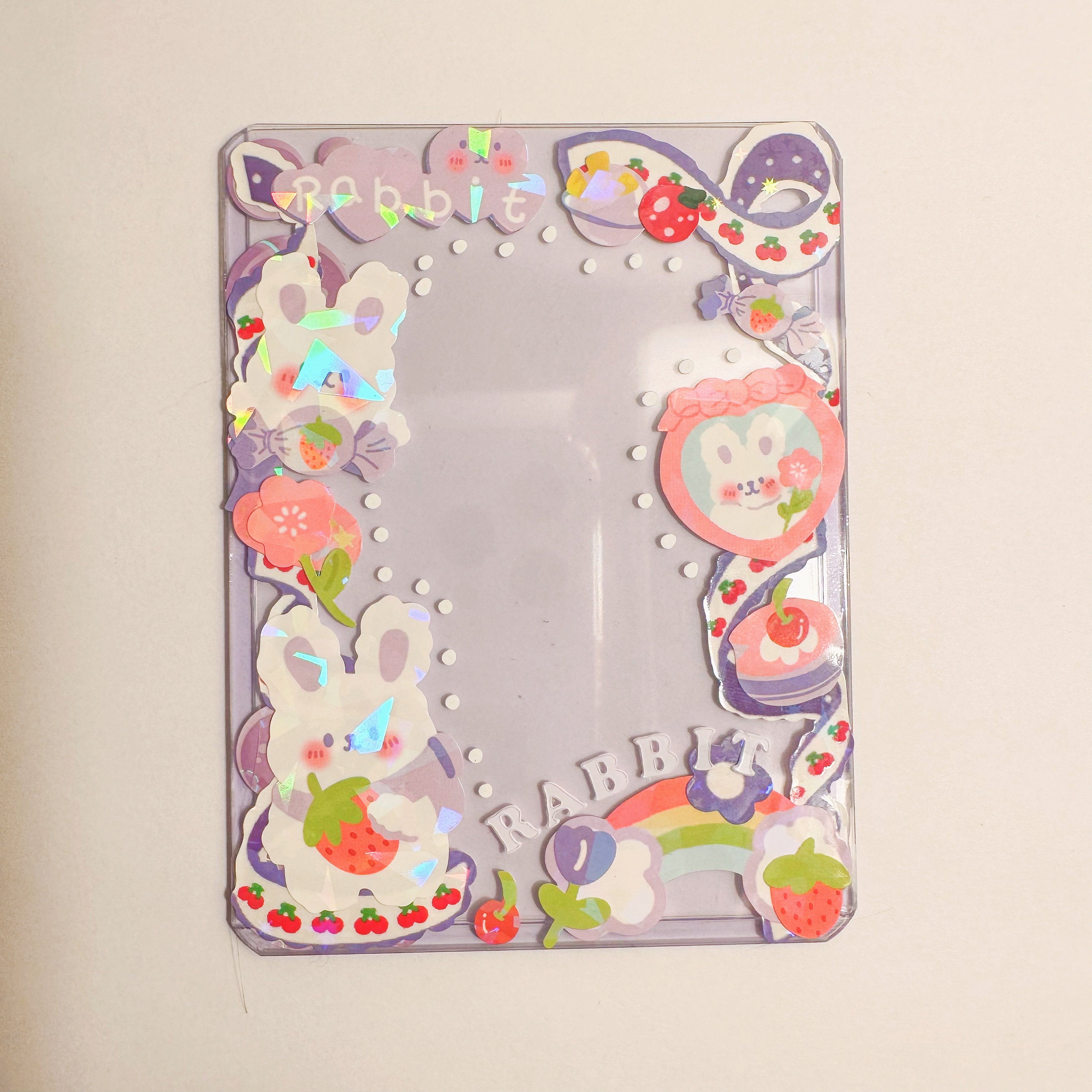 Decorated Toploader / Decoden Toploader for Photocards With Stickers - Etsy