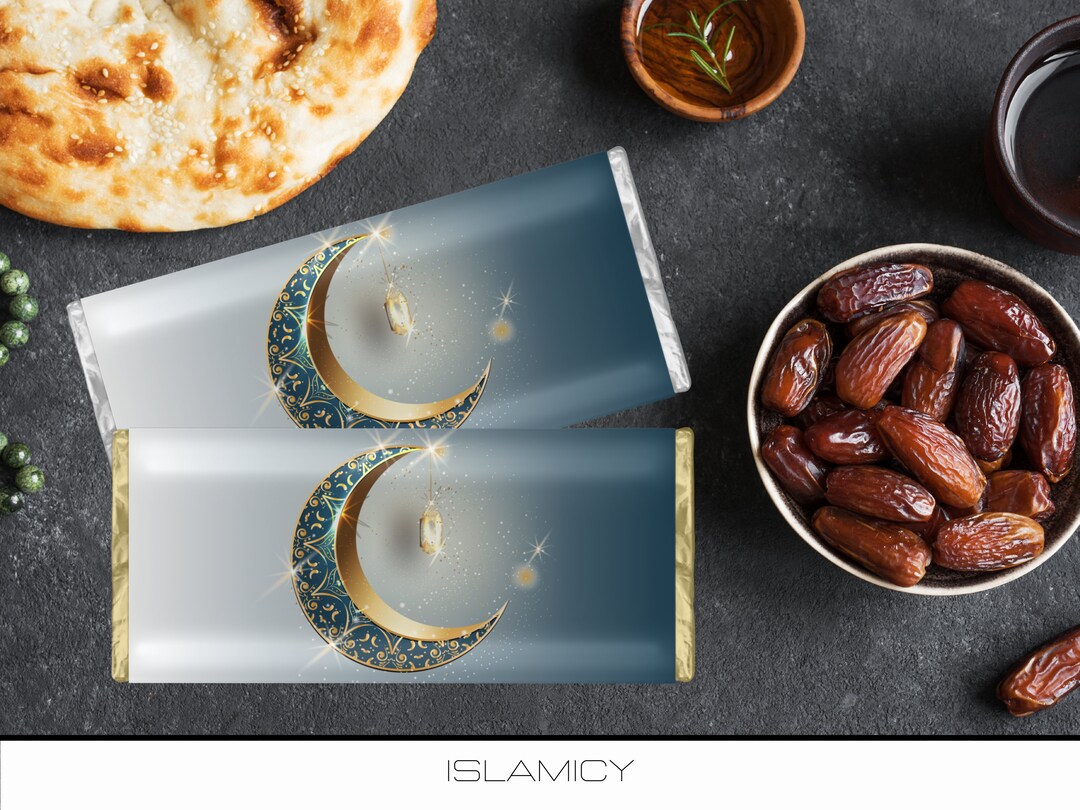 Eid Mubarak Ramadan Hajj Moon Star Chocolate Wrapper 6x4 - Etsy Australia