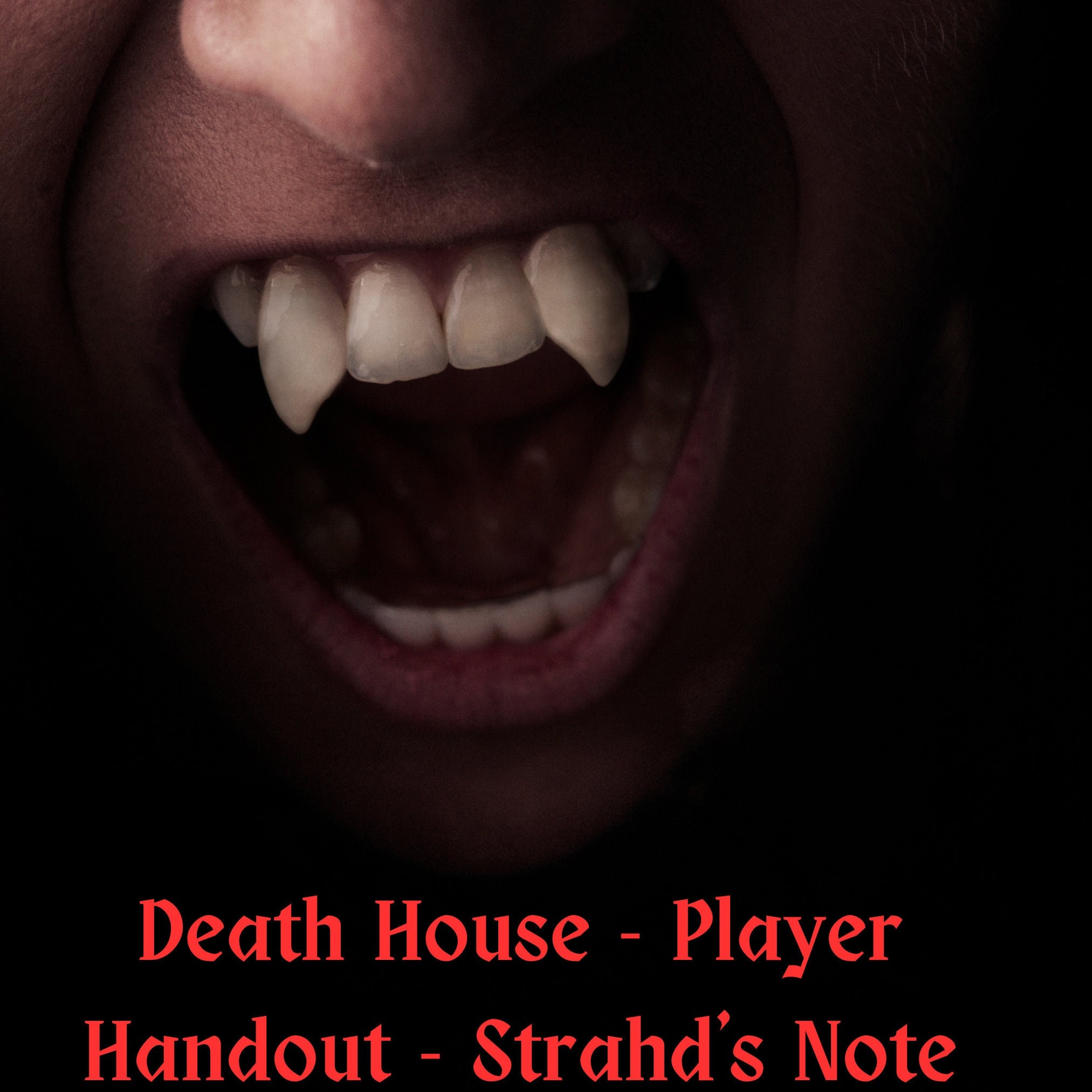 Death House, Curse of Strahd, Fan Made Player Handout, Strahd's Letter ...