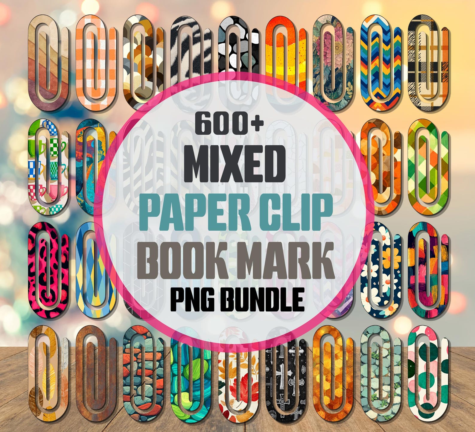 Jumbo Paper Clip Bookmark Png Bundle | Paper Clip Png | Jumbo Paper ...