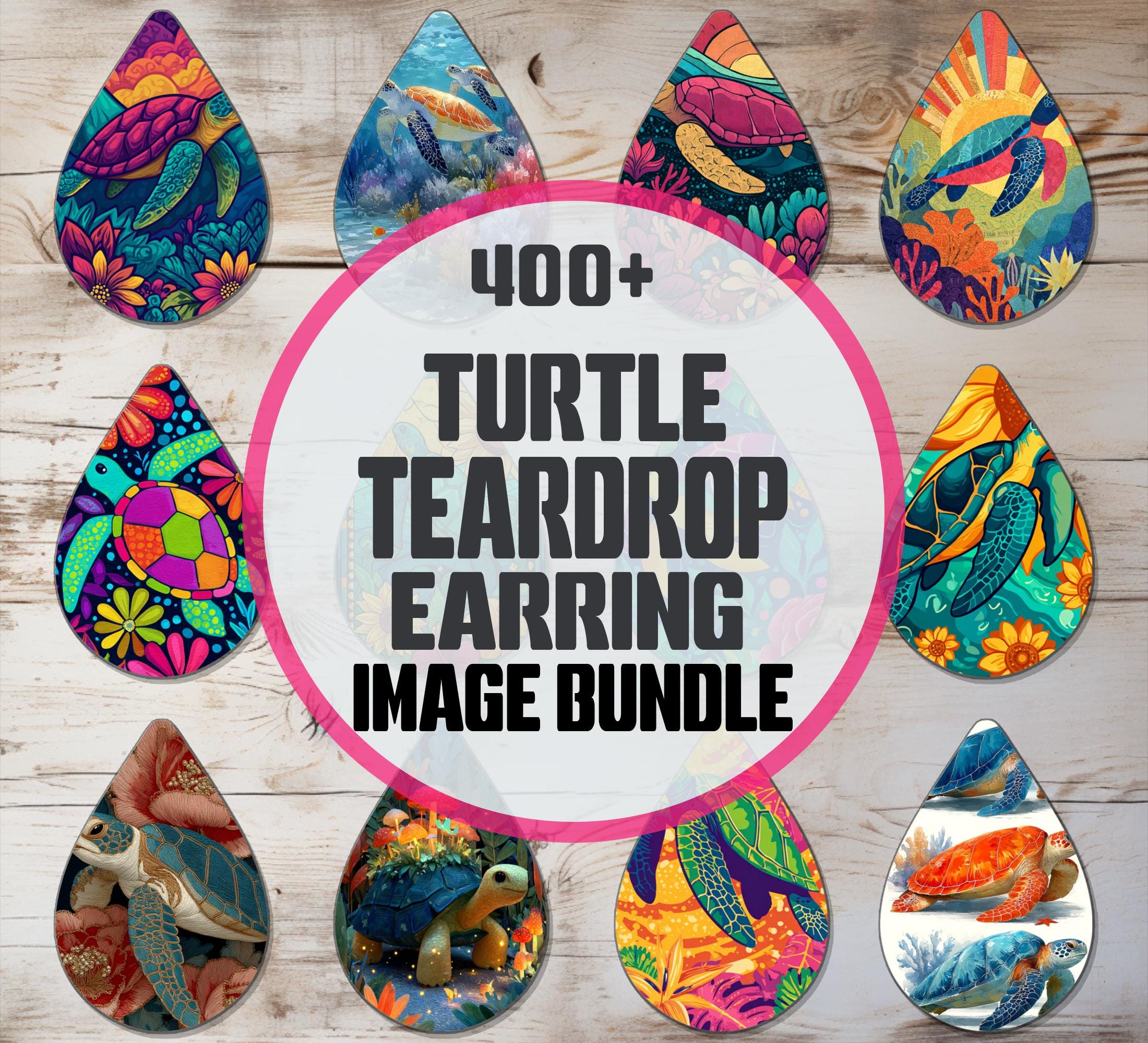 Mega Tear Drop Earring Sublimation Design Bundle, Earring Bundle ...
