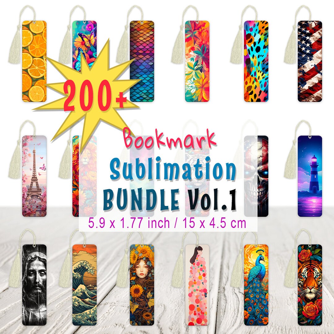 200 Bookmark Png Sublimation Design, Bookmark Designs, Bookmark ...