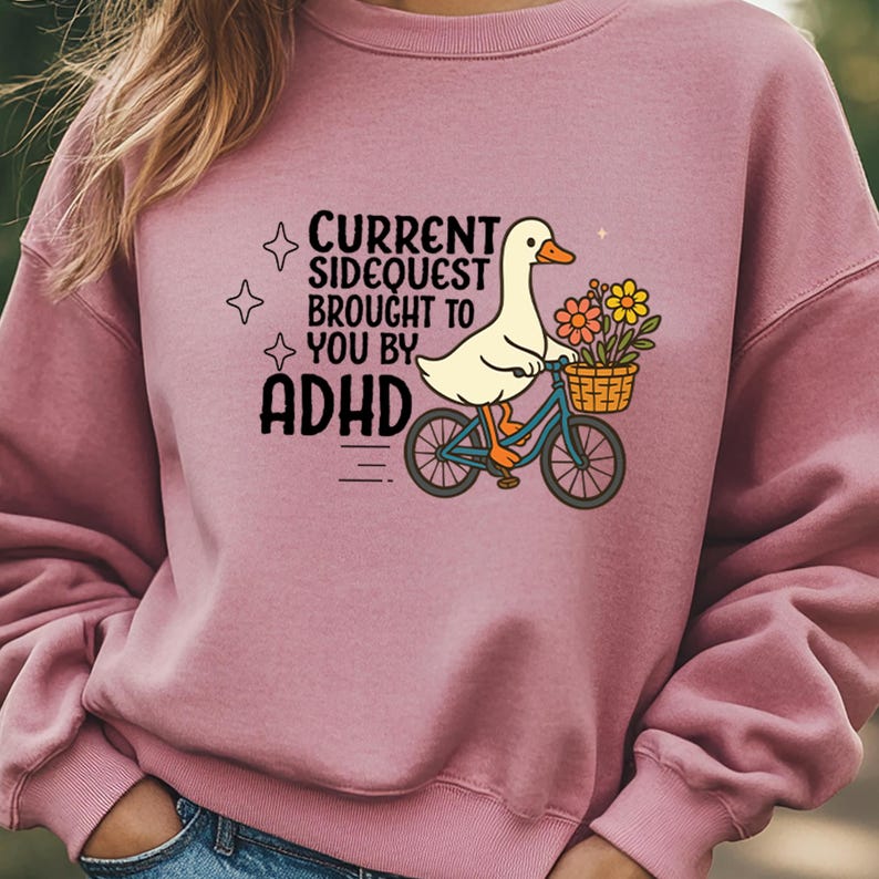 Side Quest Brought to You by ADHD Svg, Funny Svg, ADHD Svg, Sarcastic ...