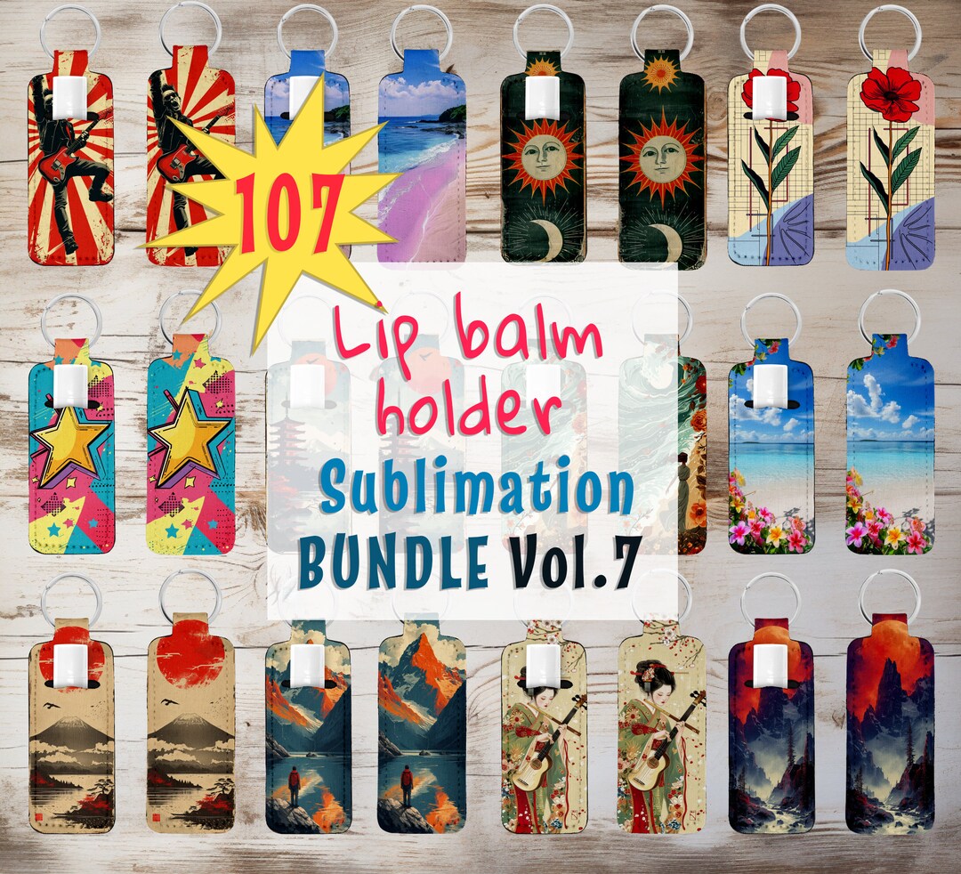 107 PNG Skinny Lip Balm Holder Sublimation Design, Lip Balm Designs ...