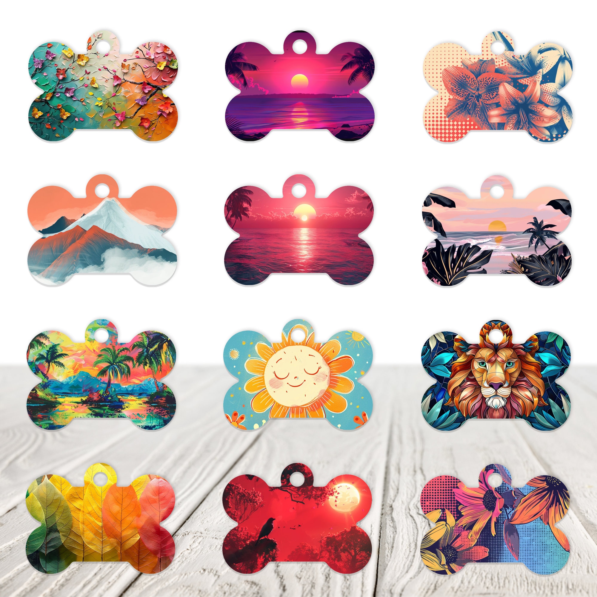 200 PNG Bone Dog Tag Sublimation Design, Bone Dog Tag Designs, Pet Tag ...