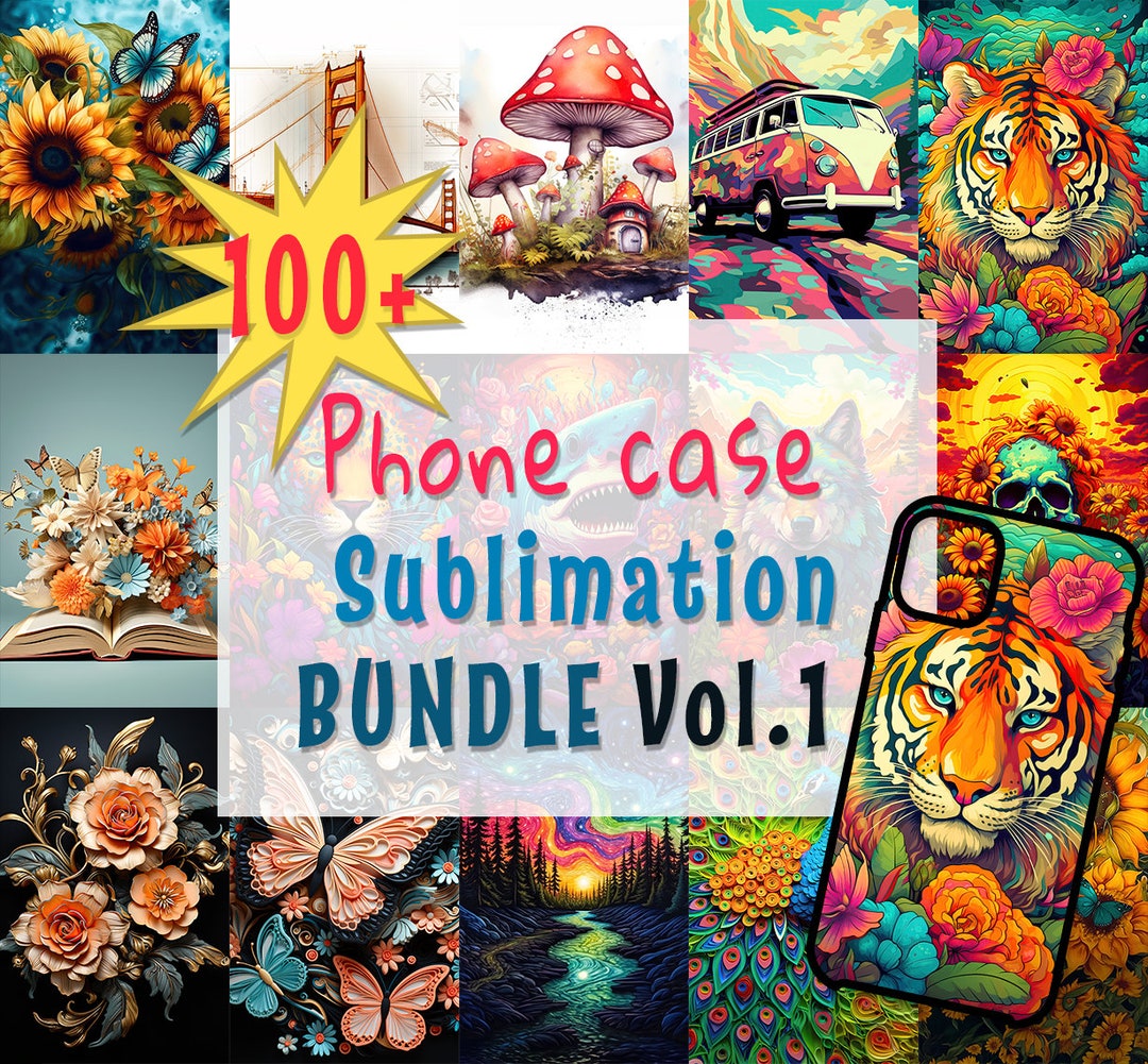 100 PNG Phone Case Sublimation Design, Templates for Custom Phone Cases ...