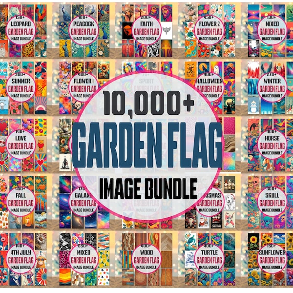 Garden Flag Svg - Etsy Canada