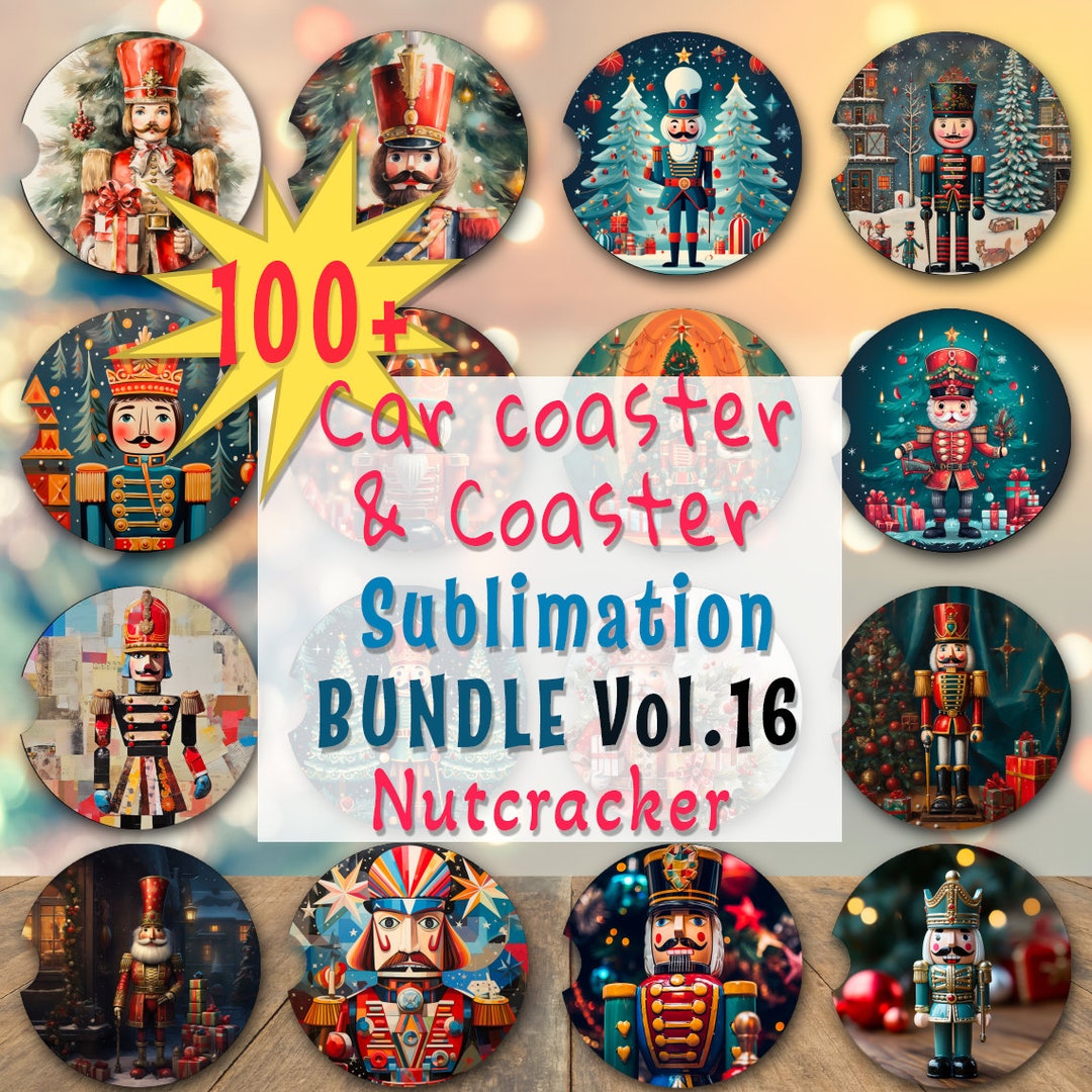 100+ Christmas Nutcracker PNG Car Coaster Sublimation Design Vol 14 ...