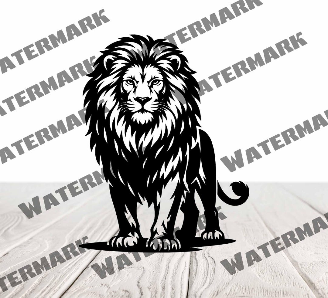 Lion Svg & Png, Lion Clipart, African Animal Vector Image, Lion ...