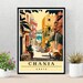 Retro Wallart Poster, Chania Print, Artful Travel Print, Wall Art Dorm ...
