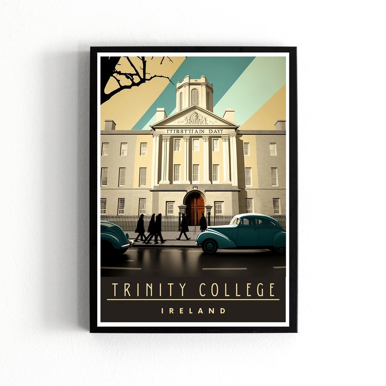 Trinity College Dublin Print, Trinity College Poster, Trinity College ...