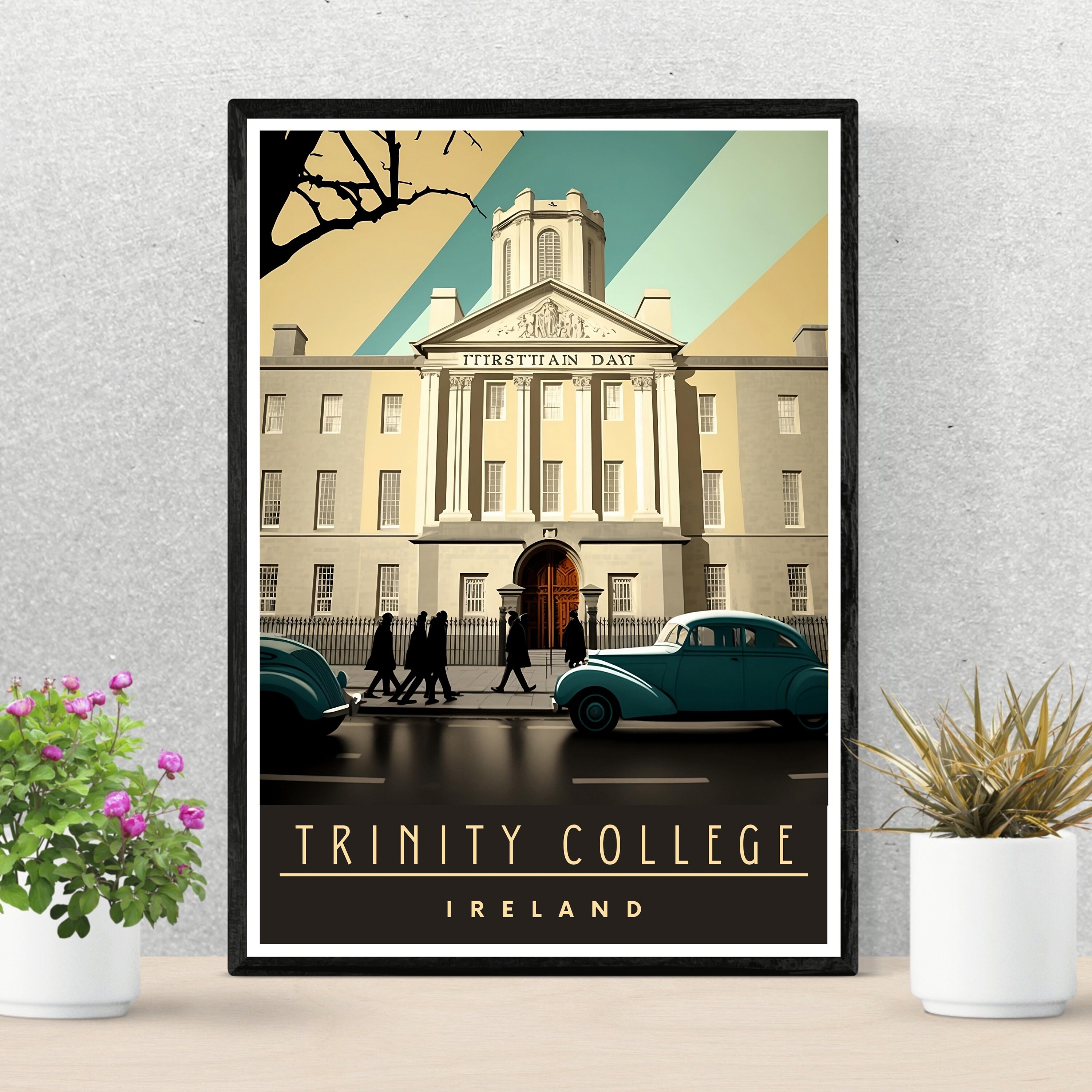 Trinity College Dublin Print, Trinity College Poster, Trinity College ...