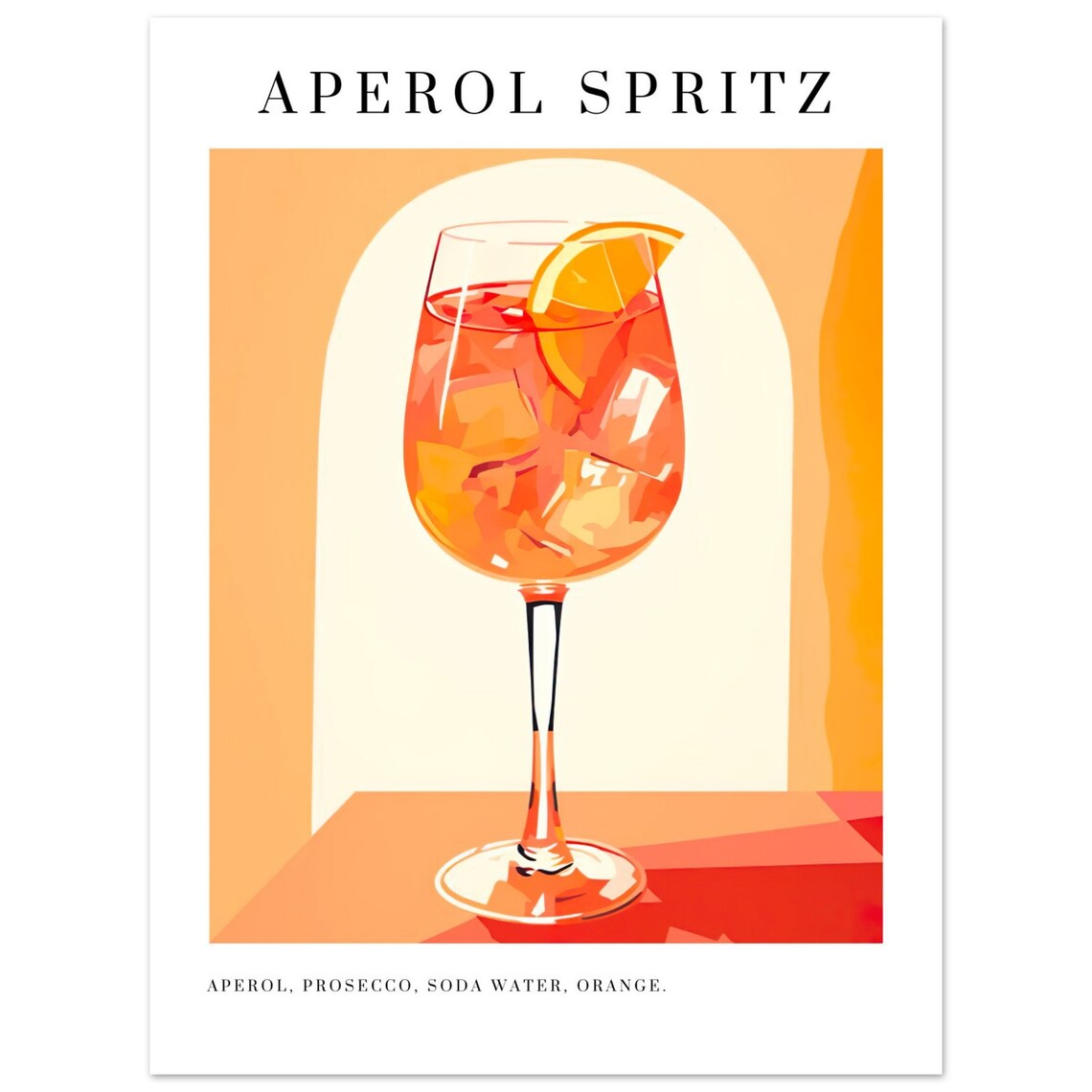 Aperol Spritz Poster, Aperol Spritz Print, Aperol Poster, Cocktail ...
